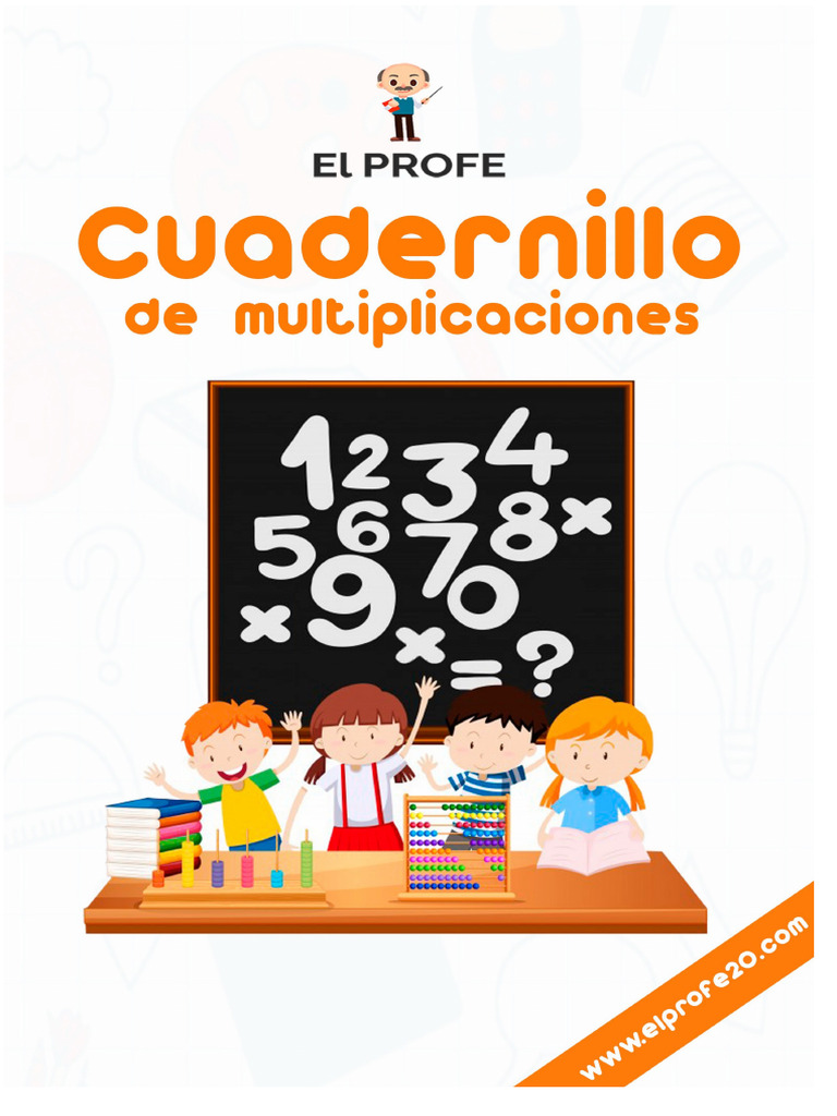 Cuadernillo de Multiplicaciones Elprofe20 | PDF