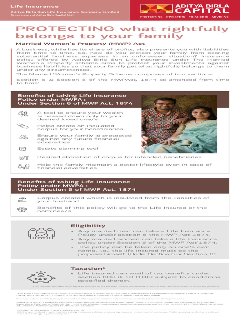 951 - MWPA One Pager 12-02-2021 | PDF | Insurance | Life Insurance