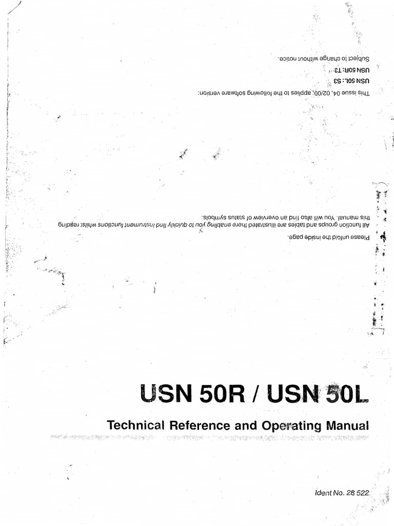 Usn 50 Manual | PDF