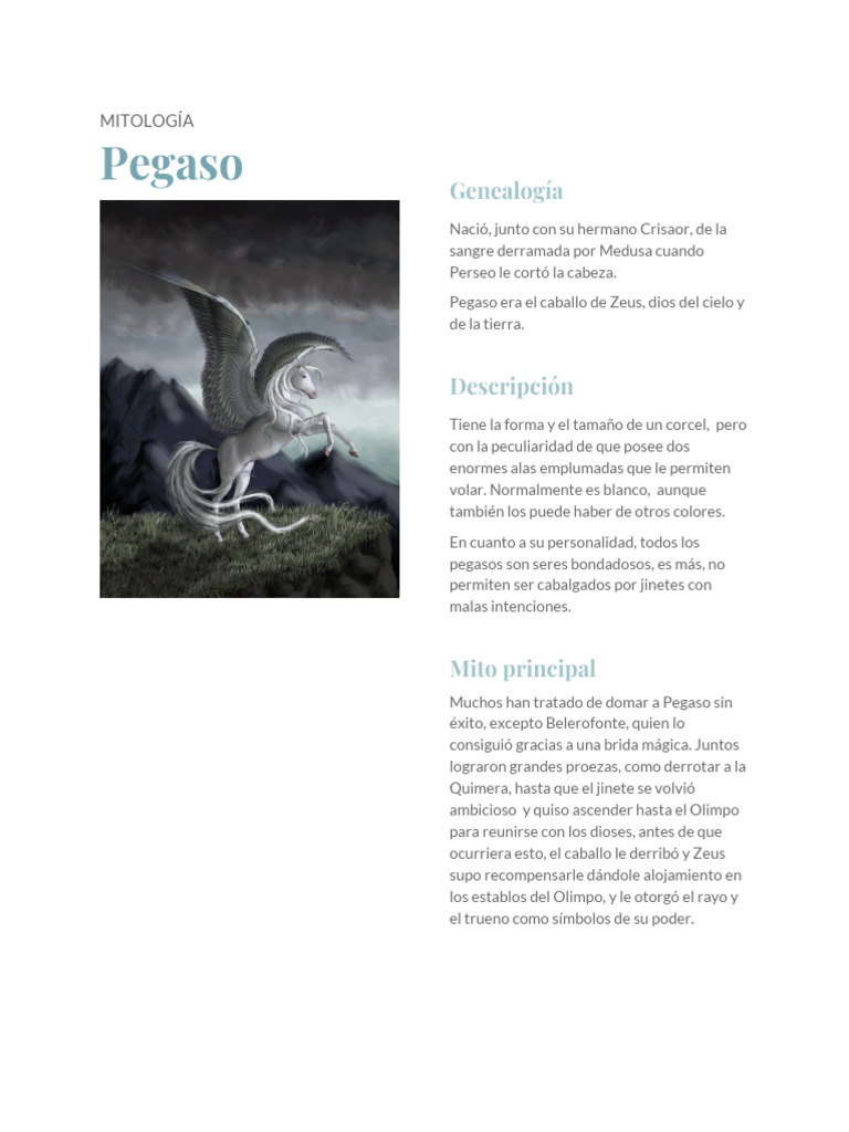 Pegaso | PDF