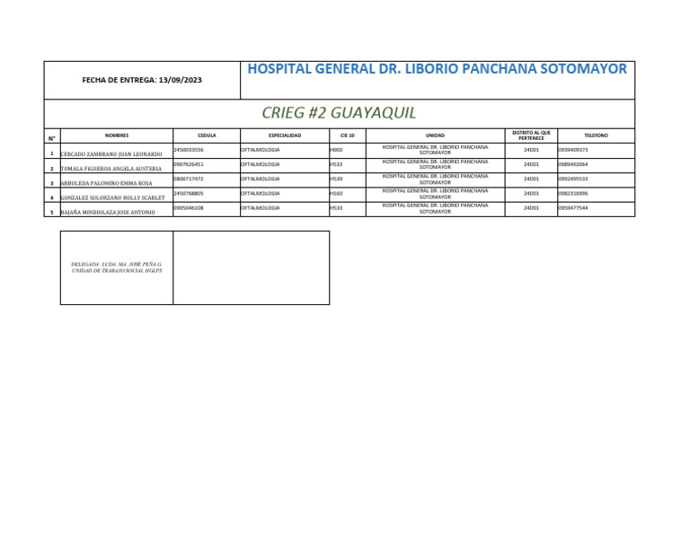 Crieg 13 de Septiembre de 2023 | PDF