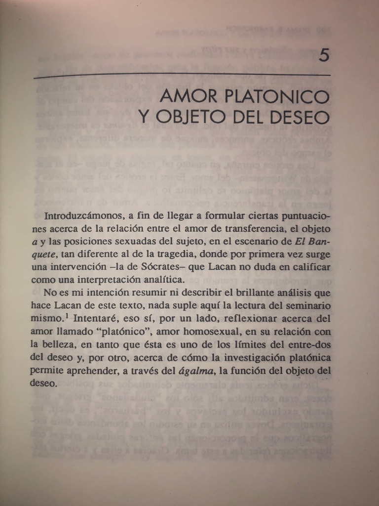 Rabinovich D (1992) Modos Logicos Del Amor de Transferencia. Cap 5 | PDF