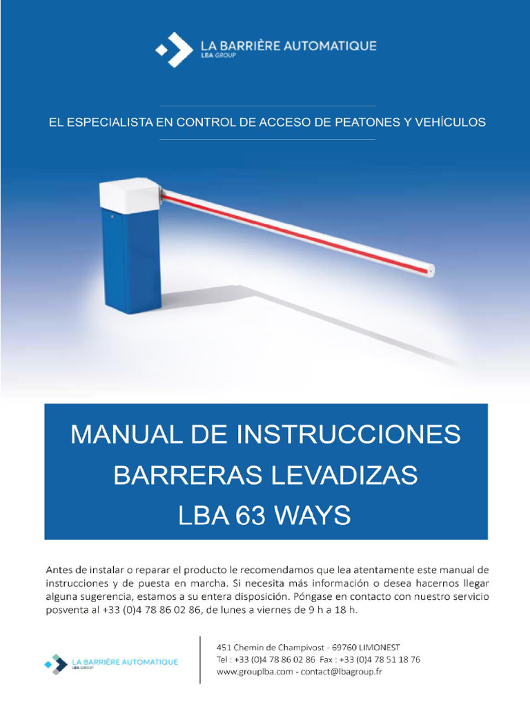 Manual de instalación LBA63WAYS | PDF