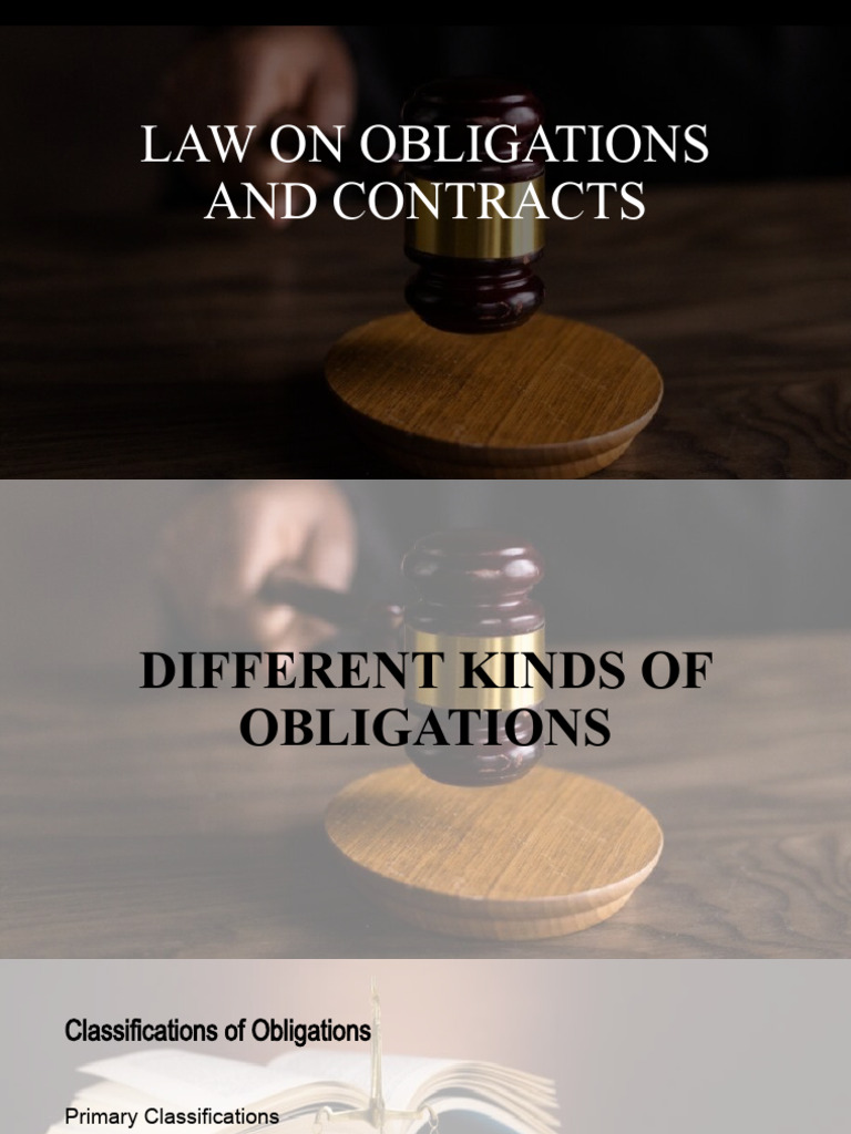 Kinds of Obligations | PDF | Legal Concepts | Government