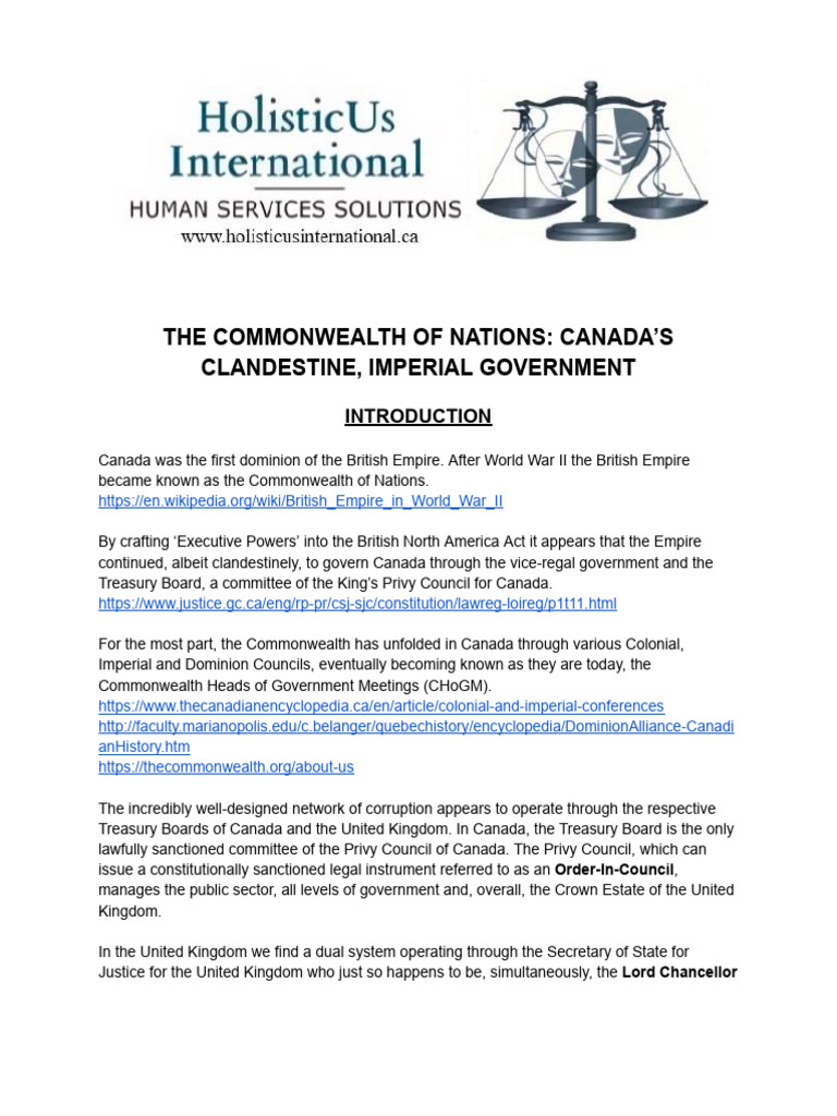 Commonwealth Imperial Government | PDF | Dominion | Commonwealth Of Nations
