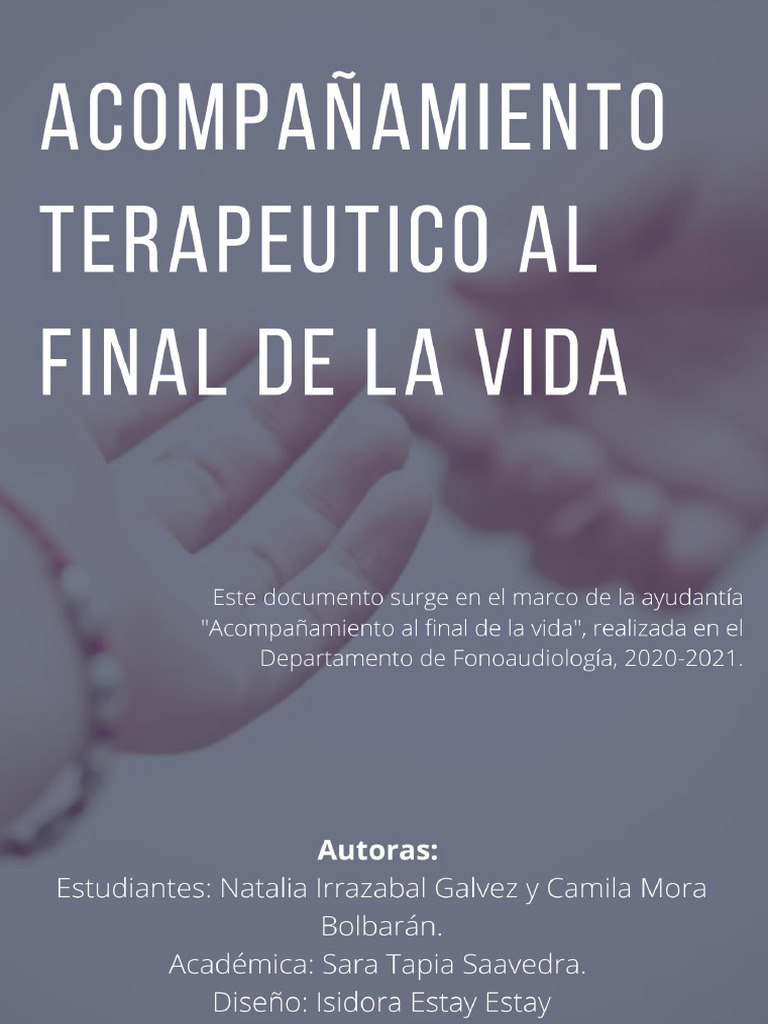 Acompanamiento Terapeutico Al Final De La Vida Pdf Dolor Muerte