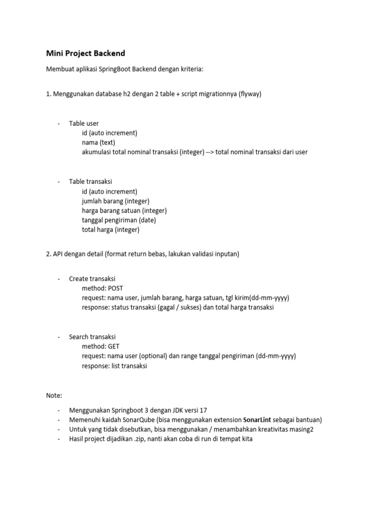 Mini Project Backend | PDF | Komputer