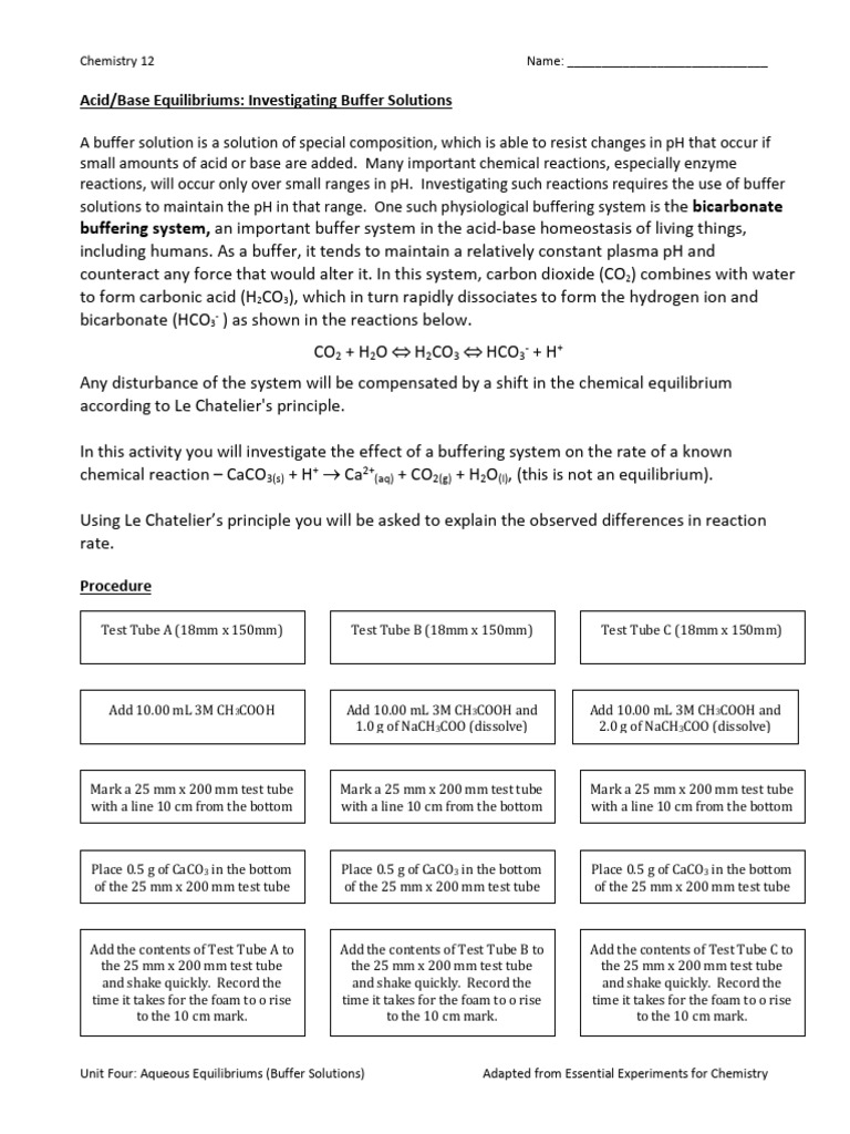 Buffer Solutions Pdf Buffer Solution Ph 3904