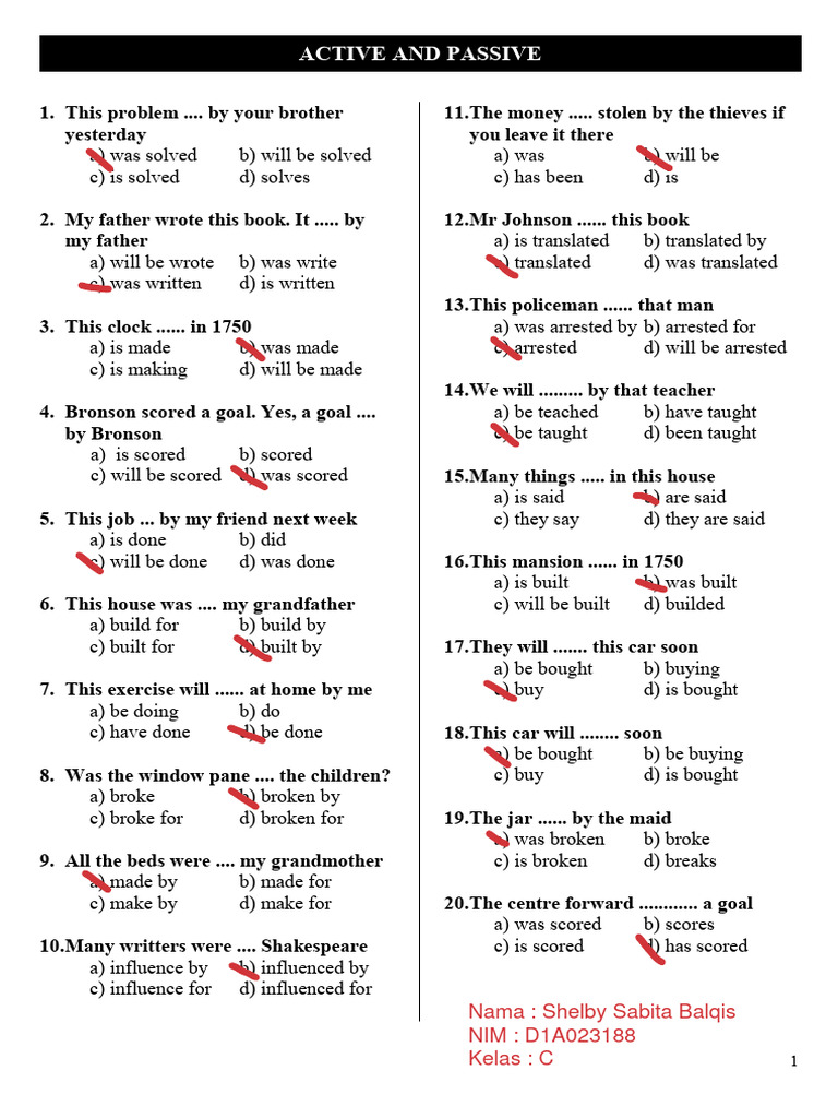 Active-And-Passive Exercise Shelby D1A023188 | PDF