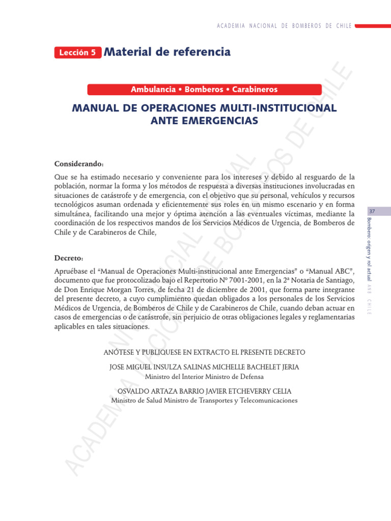 Manual de Operaciones Multi | PDF | Seguridad Pública | Gestión de emergencias