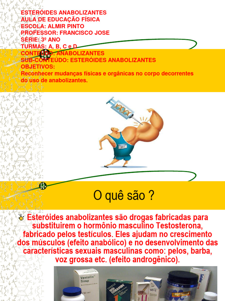 Esteróides Anabolizantes | PDF | Testosterona | Especialidades médicas