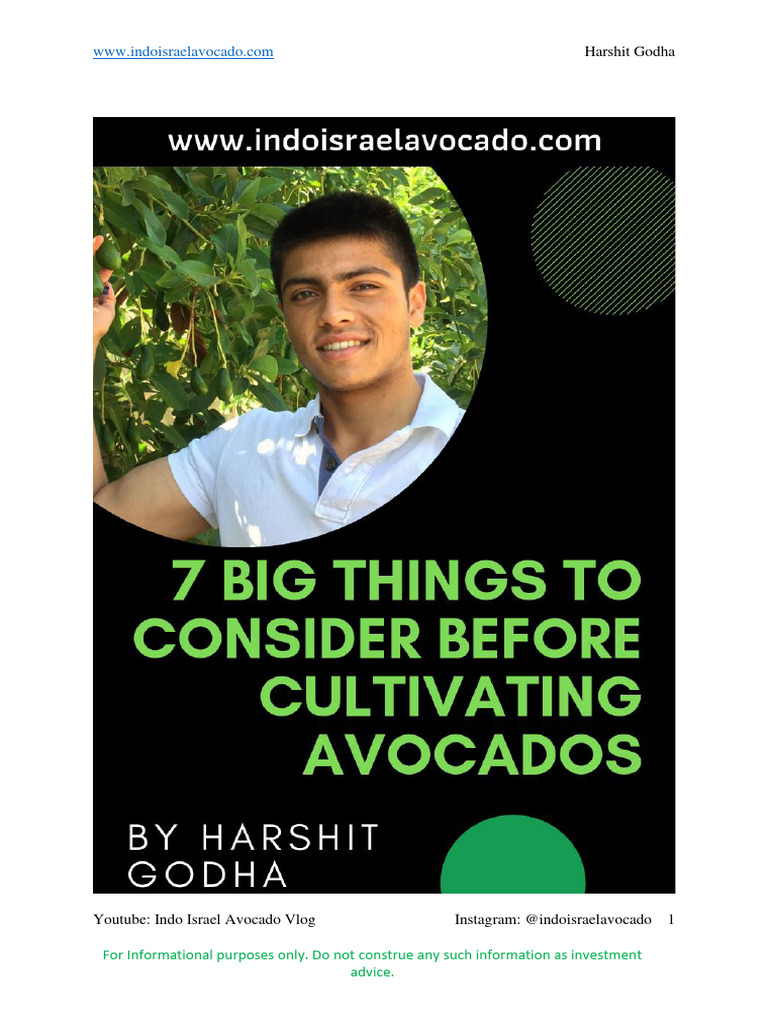 Harshit Godha Avocado Free Ebook v1.5 | PDF | Avocado | Humidity