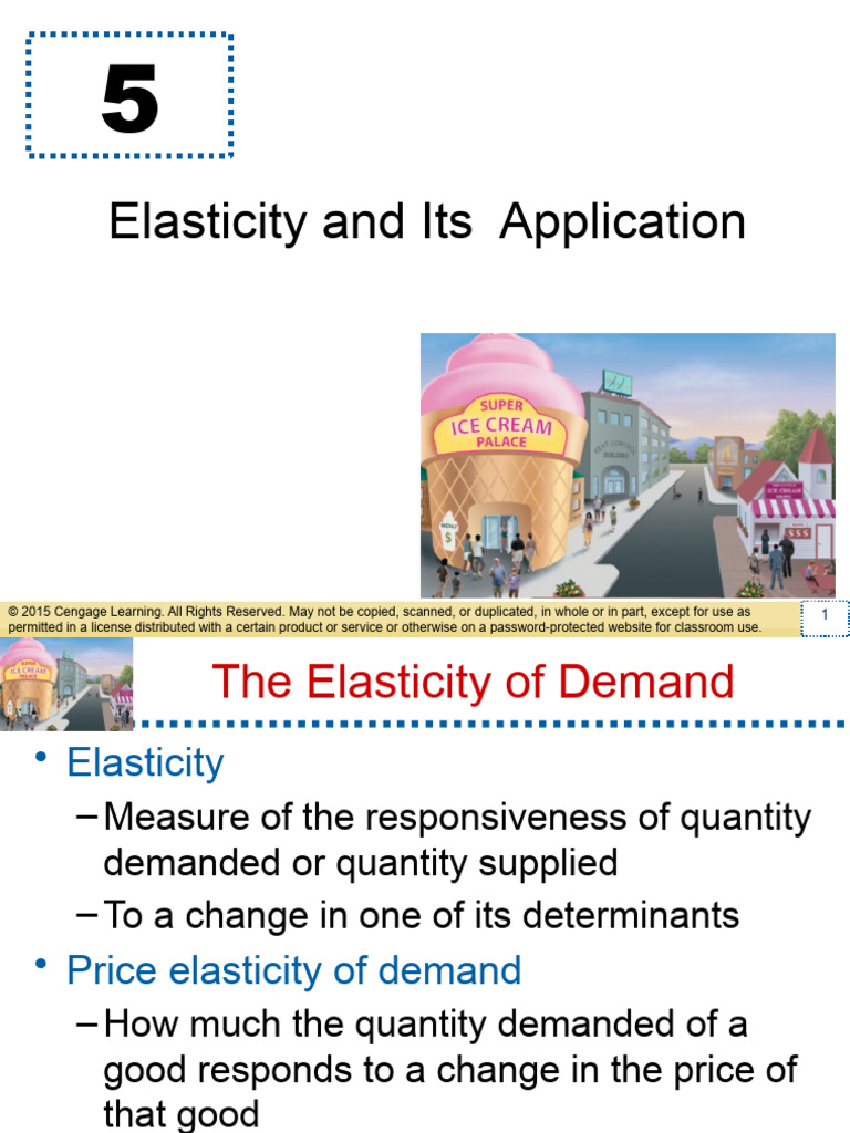 Chapter 5 Elasticity and Its Application | PDF | Price Elasticity Of Demand | Elasticity (Economics)