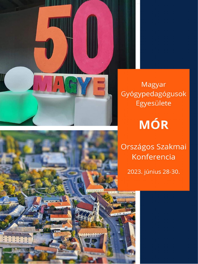 MAGYE Konferencia 2023 Mor Programfuzet v14 | PDF