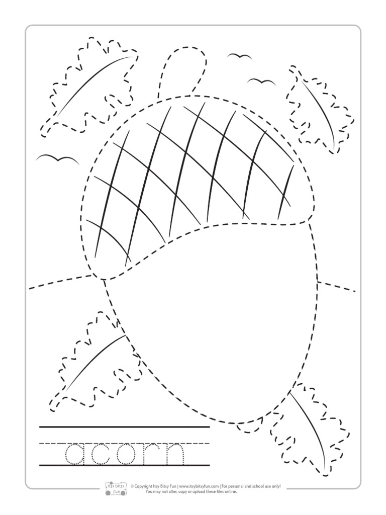 Tracing Coloring Pages Fall | PDF