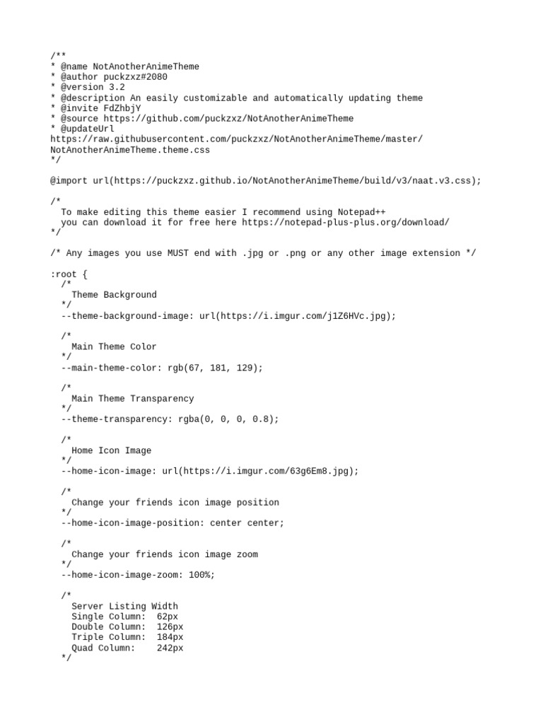 NotAnotherAnimeTheme Theme | PDF | System Software | Computing