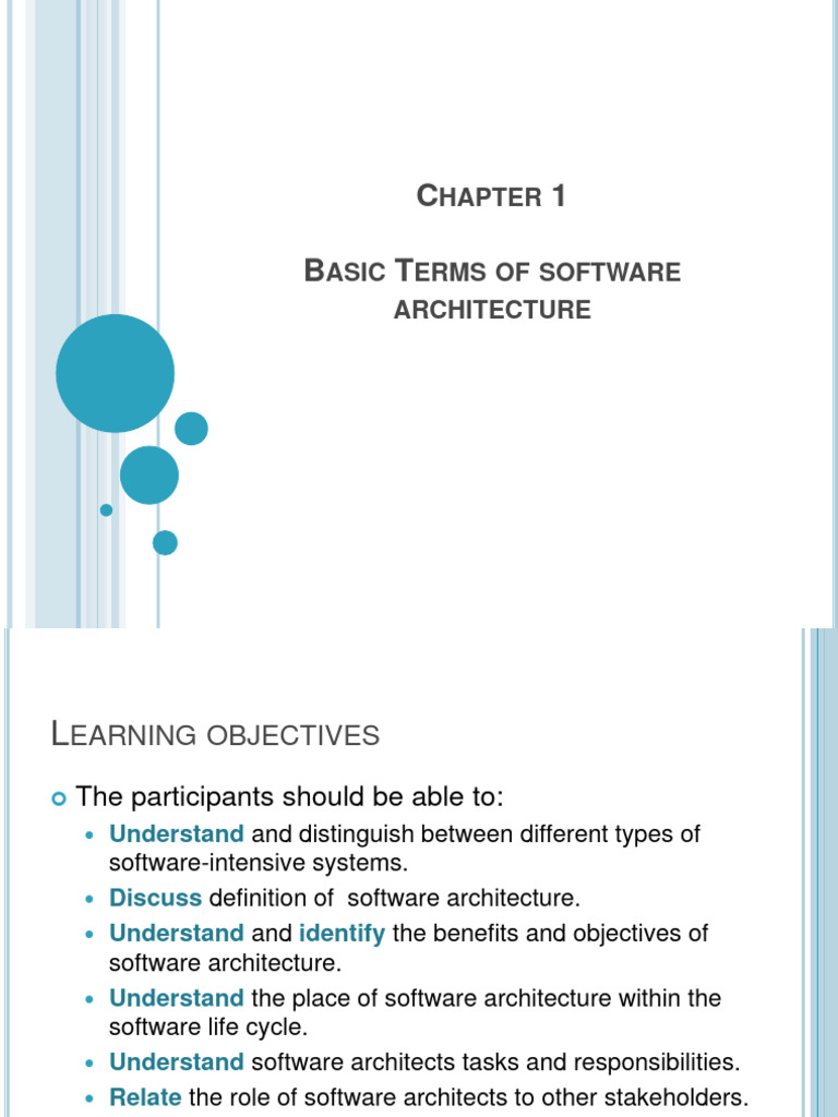 Chapter1 Basic Concepts | PDF | Component Based Software Engineering | Software Architecture