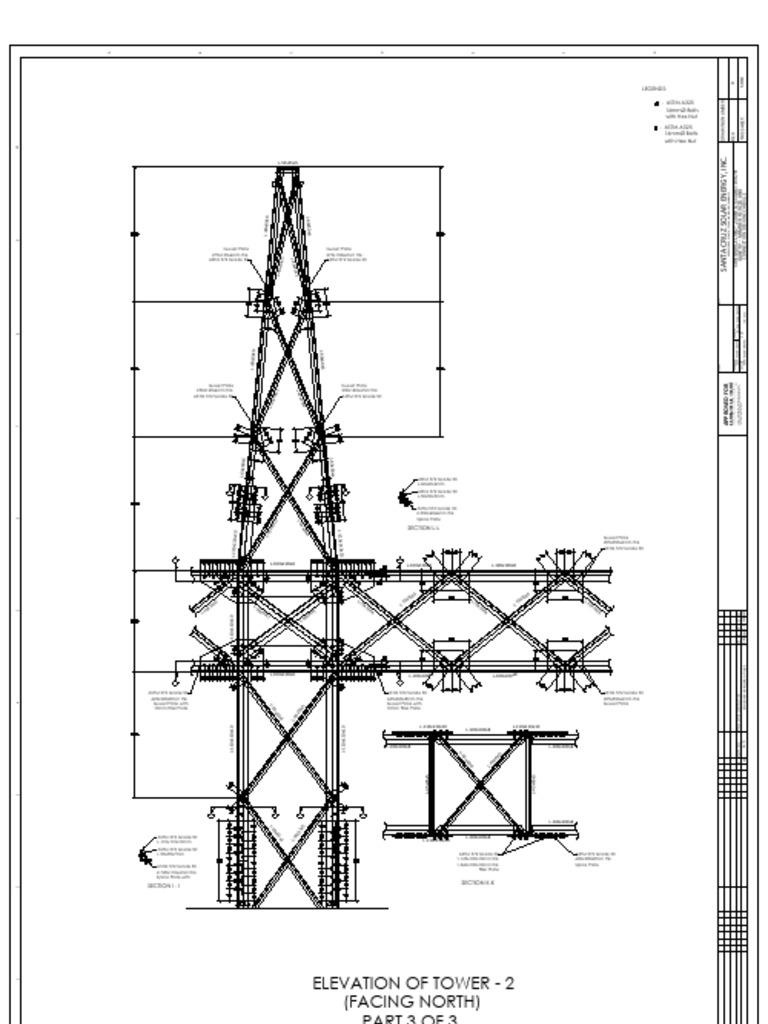 Elevation of Tower - 2 (Facing North) Part 3 of 3: Section L-L | PDF