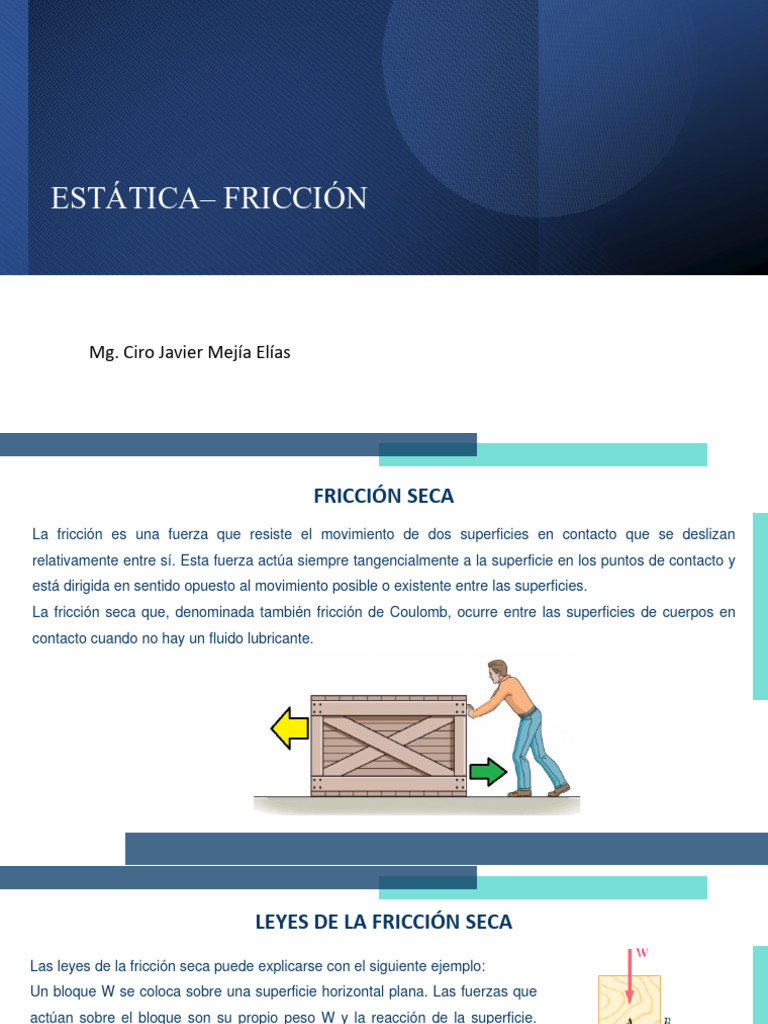 Tema 12 2021-2 F | PDF | Fricción | Fuerza