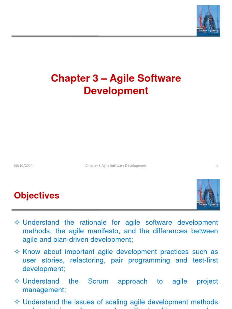 Ch3 - Agile SW Development | Download Free PDF | Scrum (Software Development) | Agile Software ...