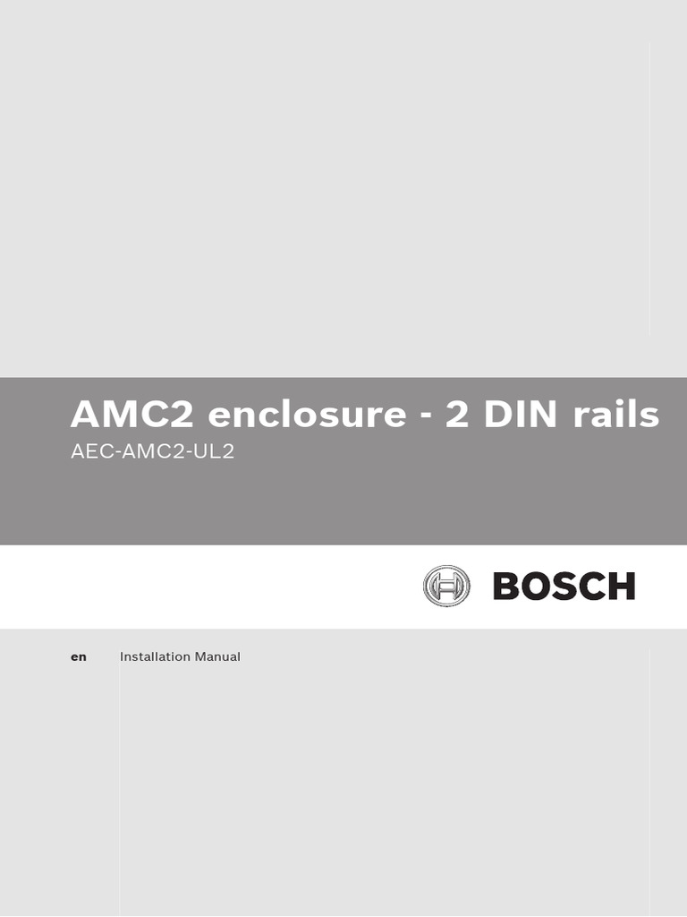 AMC - Enclosure - UL2 - Installation - Manual - Control de Acceso | PDF ...