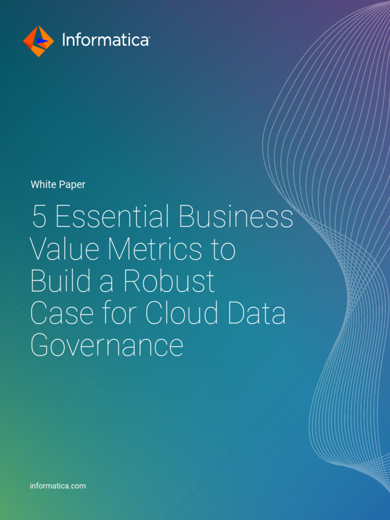 Cloud Data Governance Value Metrics | PDF | Cloud Computing | Governance