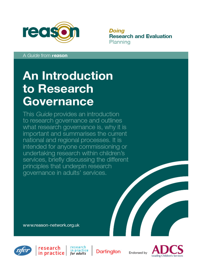 Reason Research Governance Guide FINAL | PDF | Governance | Risk