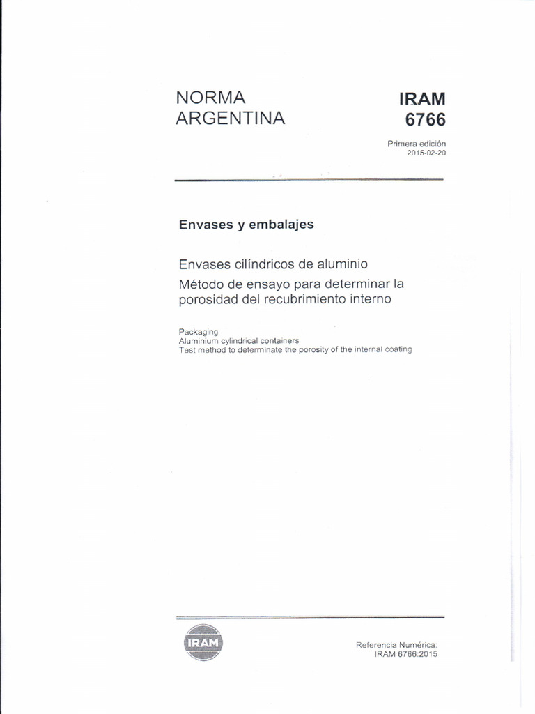 Normas IRAM 6766 | PDF