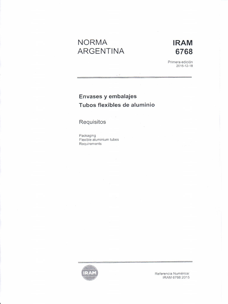Normas IRAM 6768 | PDF