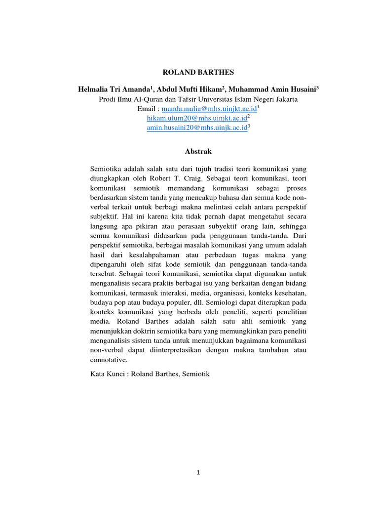 Roland Barthes | PDF