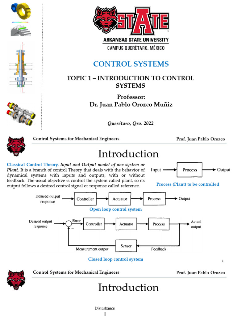 Topic 1. Introduction To Control Systems Design | Download Free PDF ...