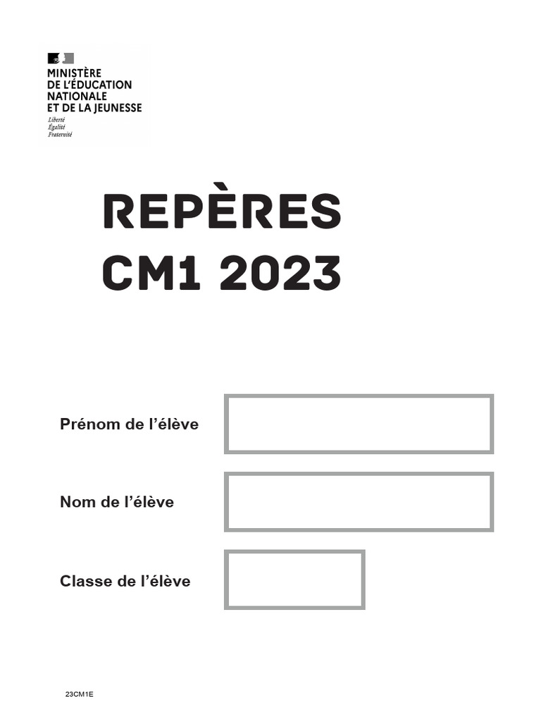 Eval Cm1 Eleve 2023 | PDF | Chiens | Phrase