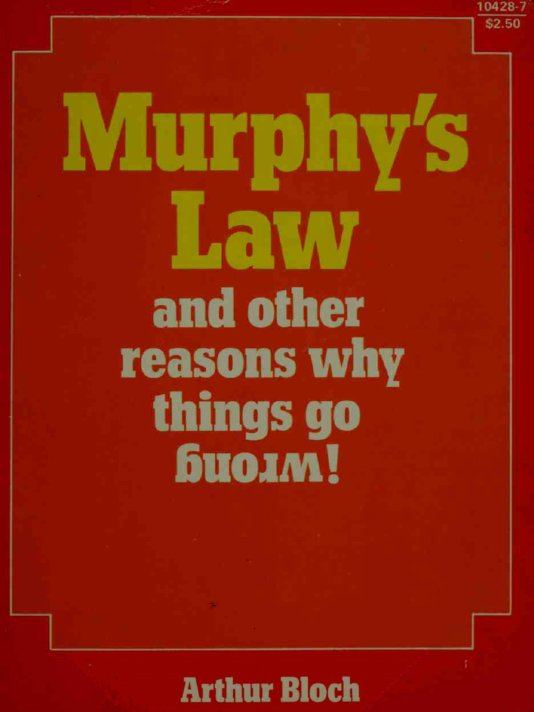 Arthur Bloch - Murphy's Law and Other Reasons Why Things Go Wrong-Price ...