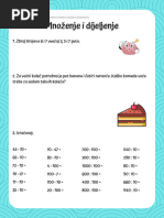 Brojevi Prve Stotice, Desetice I Jedinice | PDF