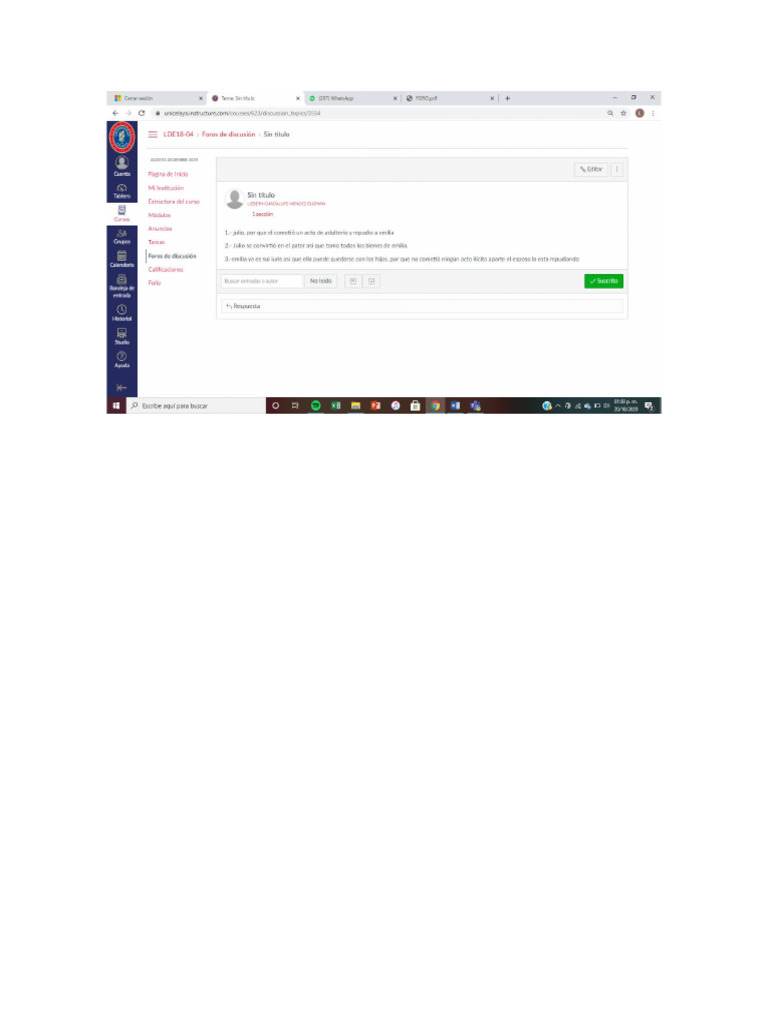 Act 4 Foro de D | PDF