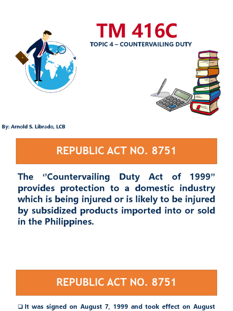 Countervailing Duty | PDF | Subsidy | Tariff