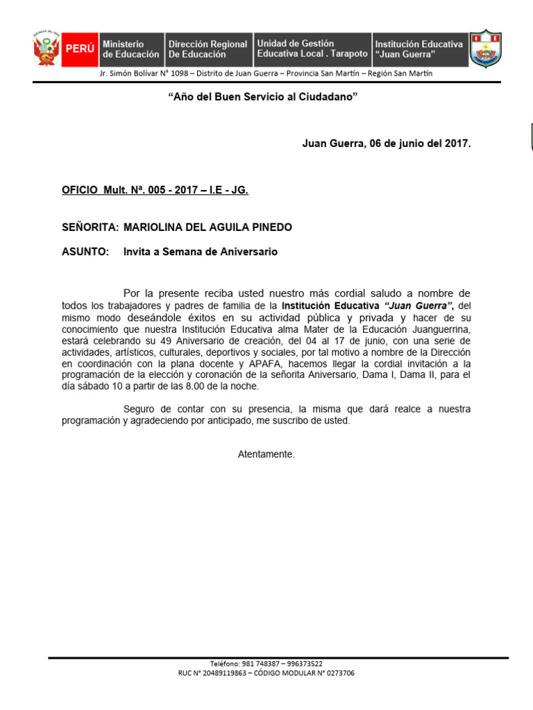 Modelos de Oficios | PDF | Perú