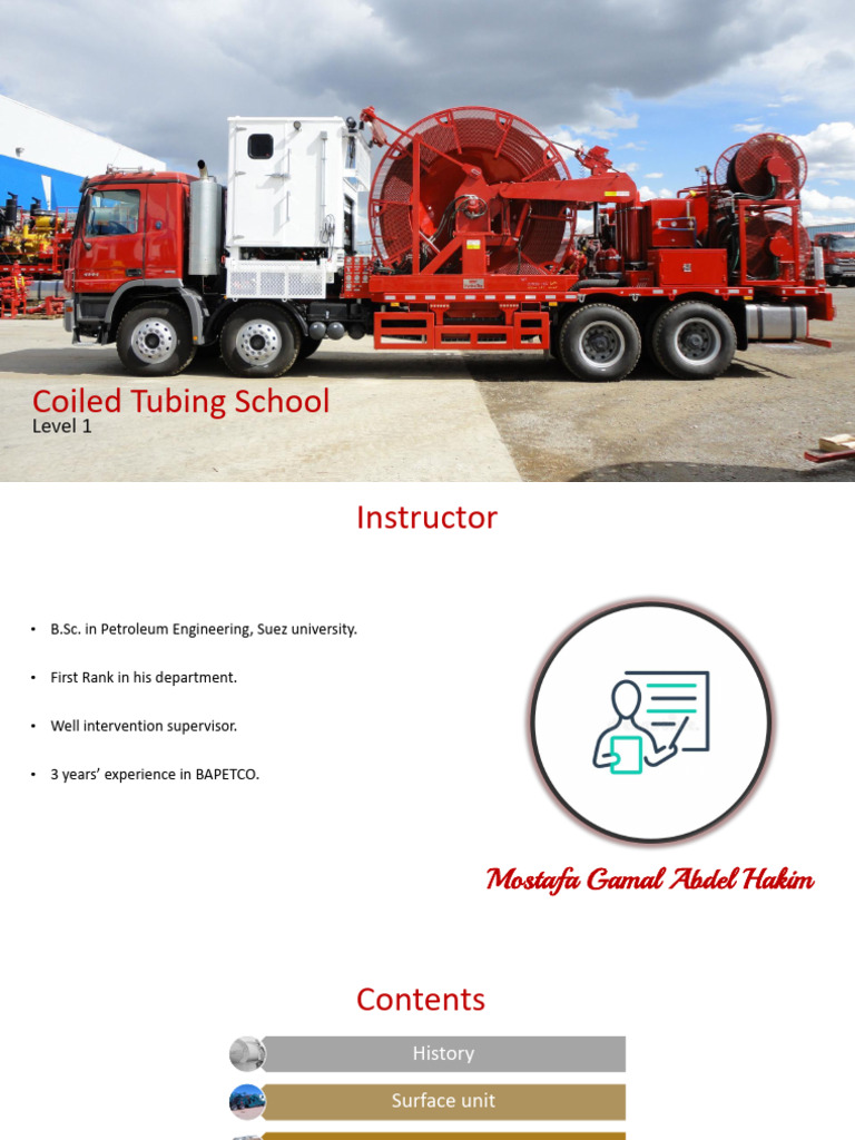 Coil Tubing Course - Level - 1 | PDF | Fuel Injection | Valve