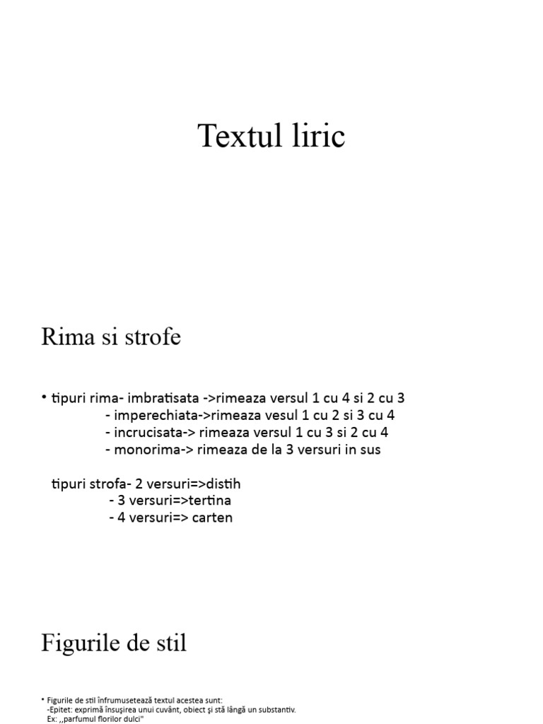 Text Liric A 8 A | PDF