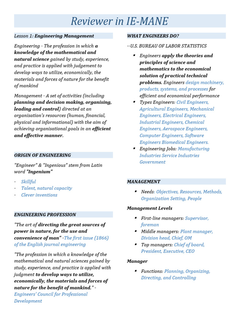 Lesson 1 | PDF | Engineering | Engineer