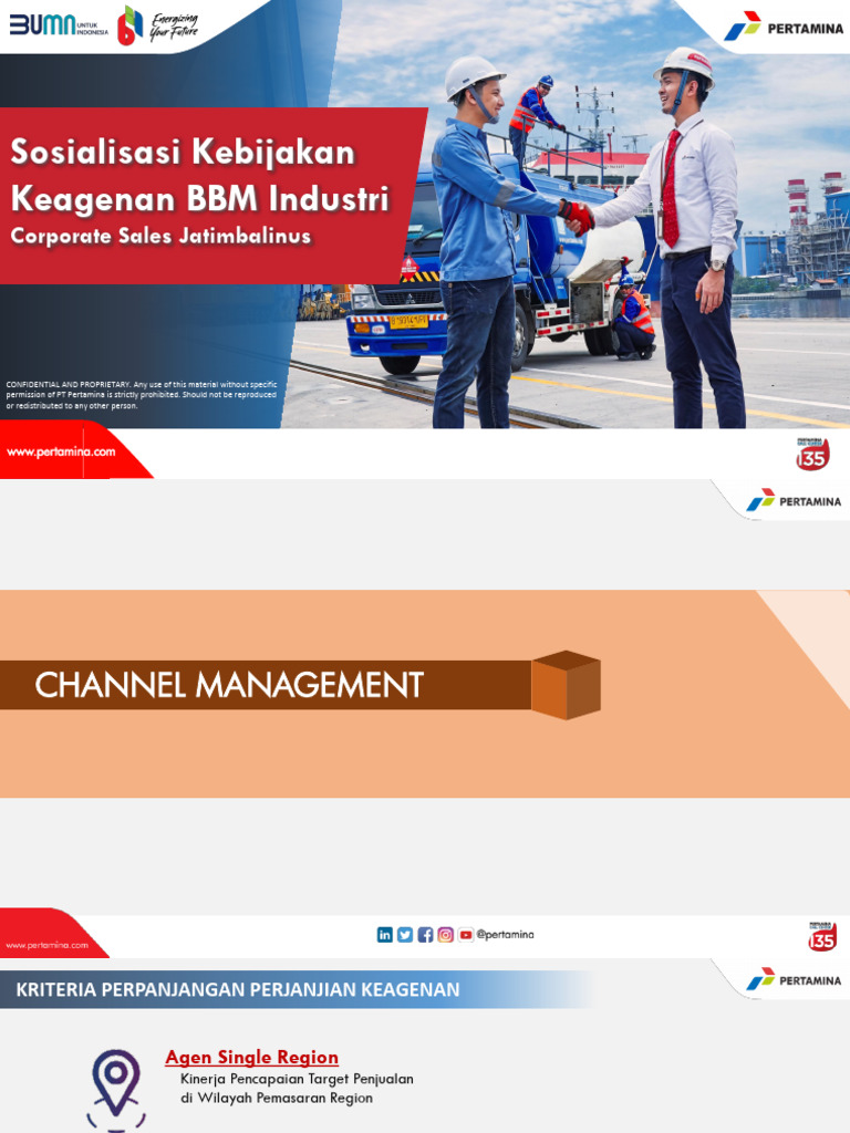Kebijakan Keagenan BBM Industri | PDF