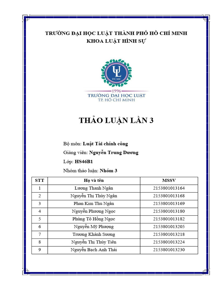 TL TCC lần 3 | PDF