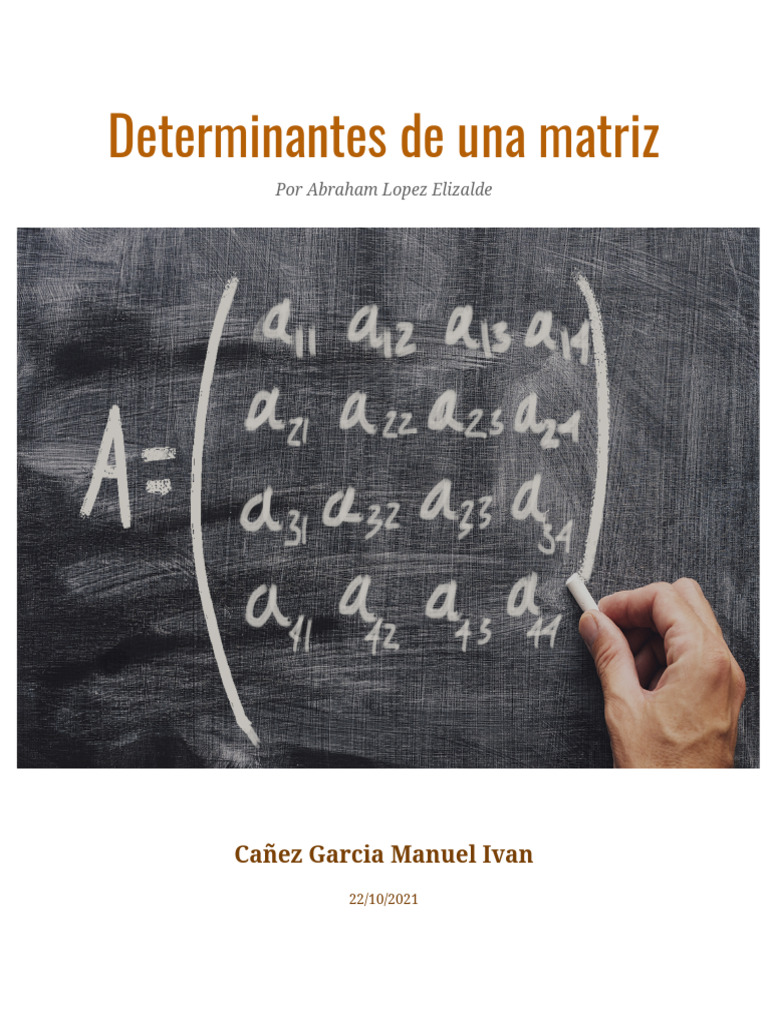 U2 A2 Lopez A | PDF | Determinante | Matriz (Matemáticas)