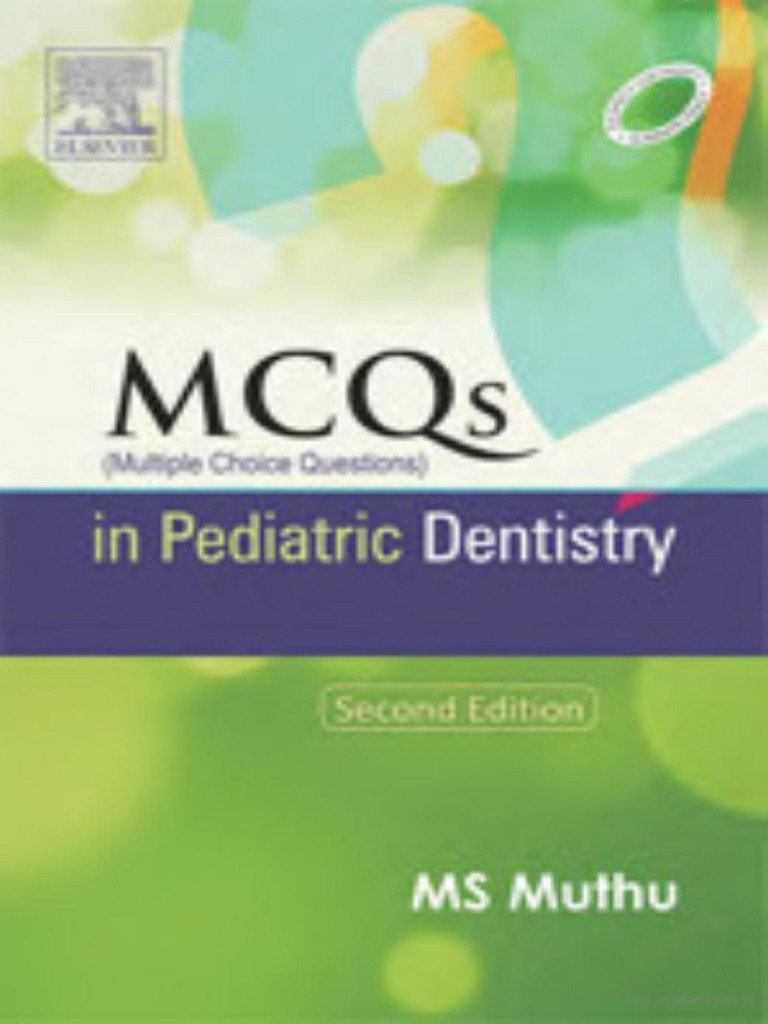 Mcqs in Pediatric Dentistry | PDF