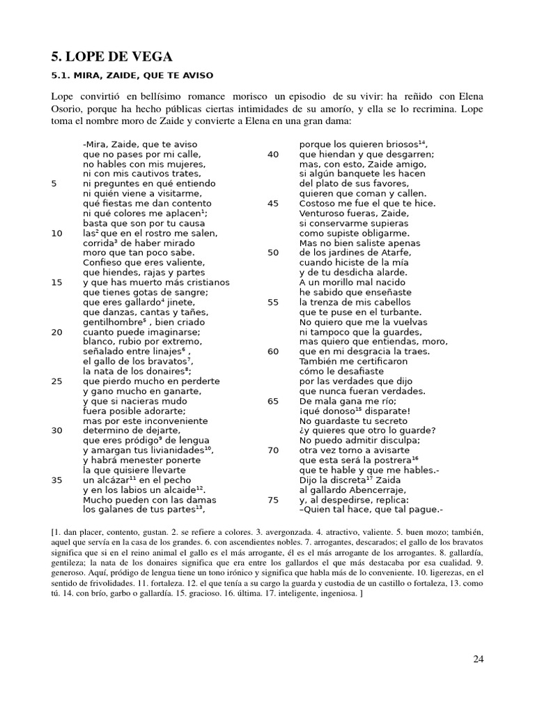 Antología siglo de Oro - textos(Barroco-Lope) | PDF | Sonetos | Poética