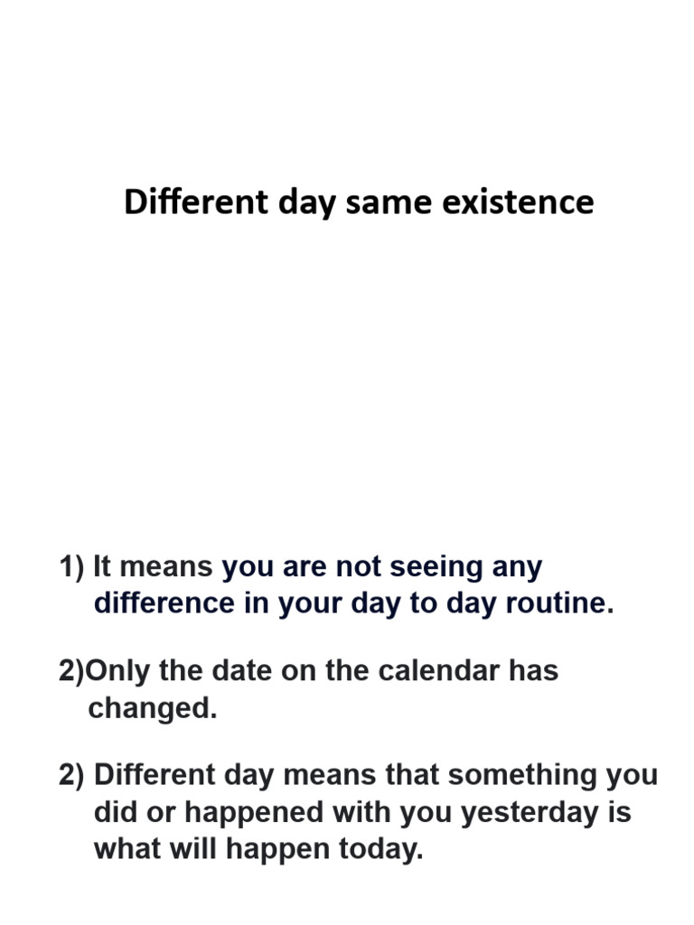 Monotonous Daily Routine Explained | PDF