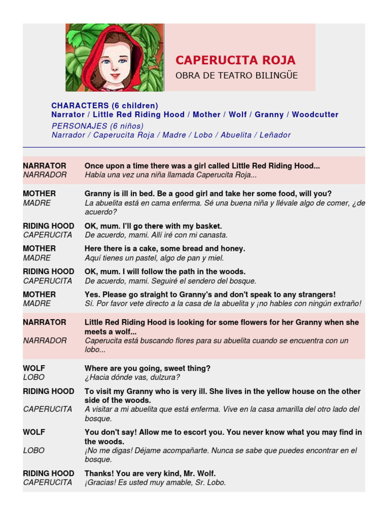 Caperucita Roja | PDF | Caperucita Roja