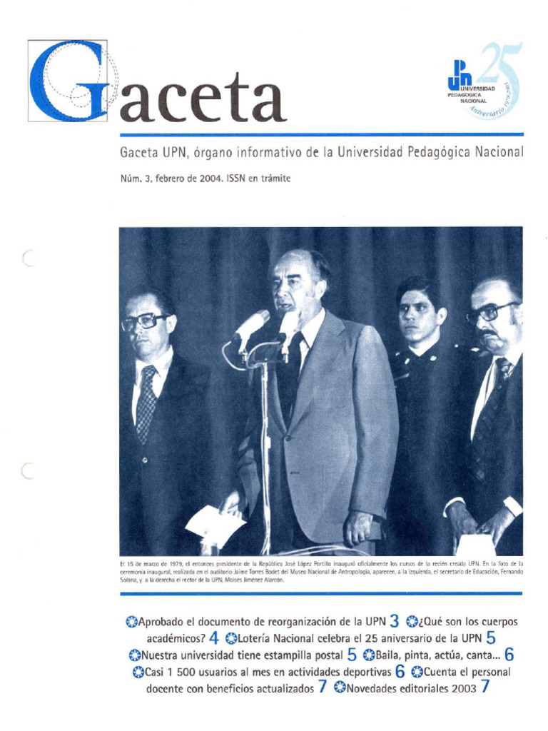 Gaceta 3 Febrero 2004 Reorganizacion Academica Ajusco | PDF