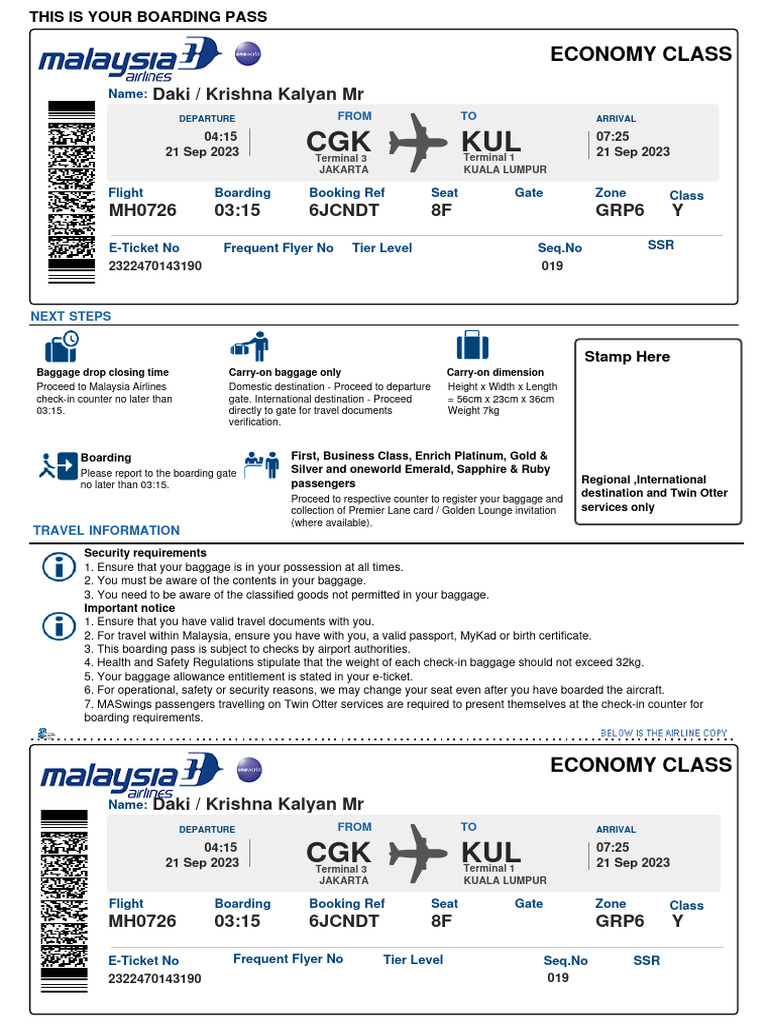KUL CGK: Daki / Krishna Kalyan MR | PDF | Civil Aviation | Transport
