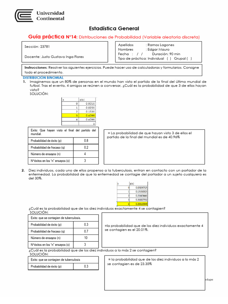 Distribucion Binomial y de Poison | PDF | Probabilidad | Distribución de veneno